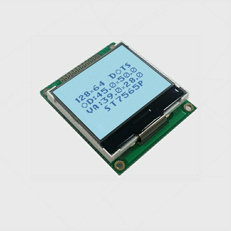 Graphic LCD module, 128*64 dots, White LED backlight, SPI
