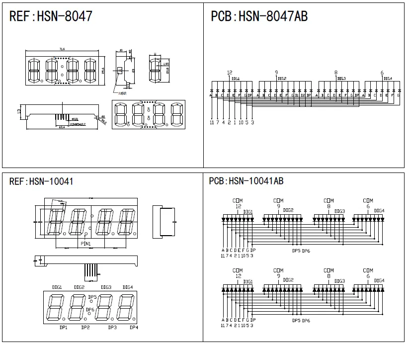 LED segment displays