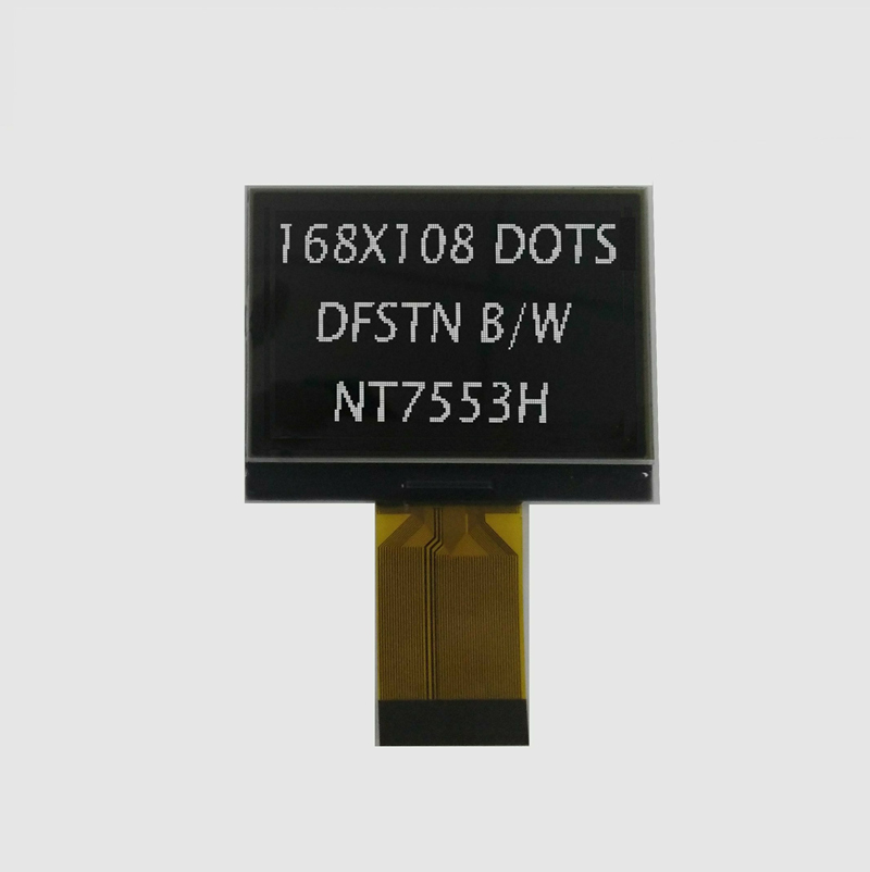 Graphic LCD module, 168*108 dots, Black and White LED backlight, 8-bit ...
