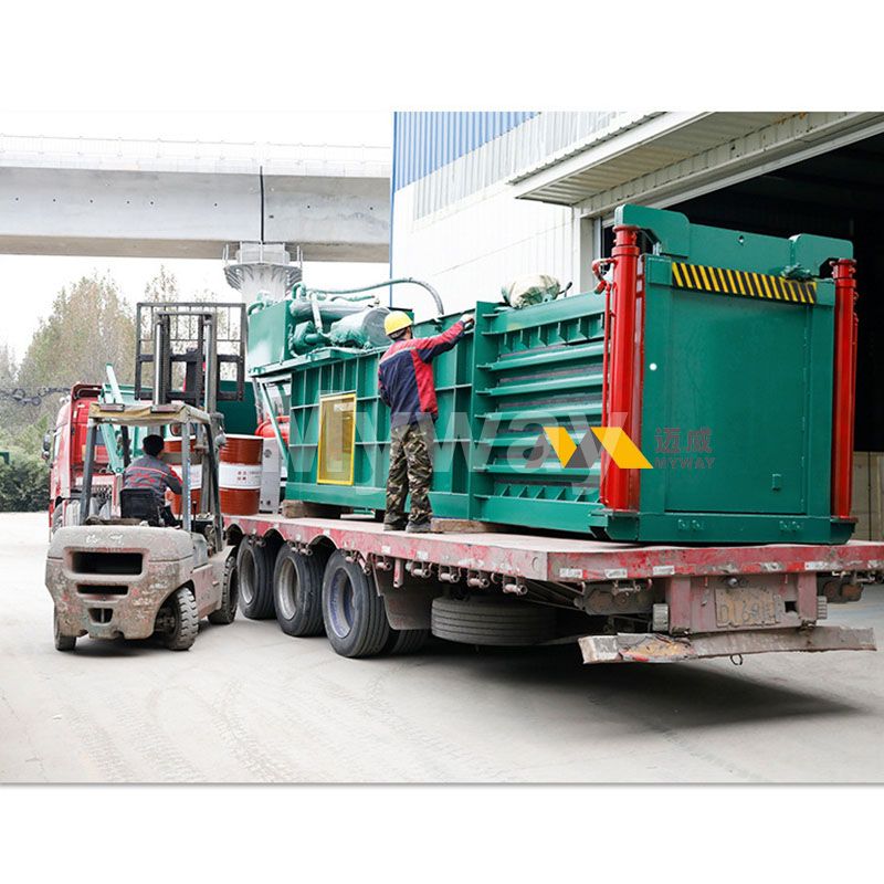 horizontal hydraulic baler