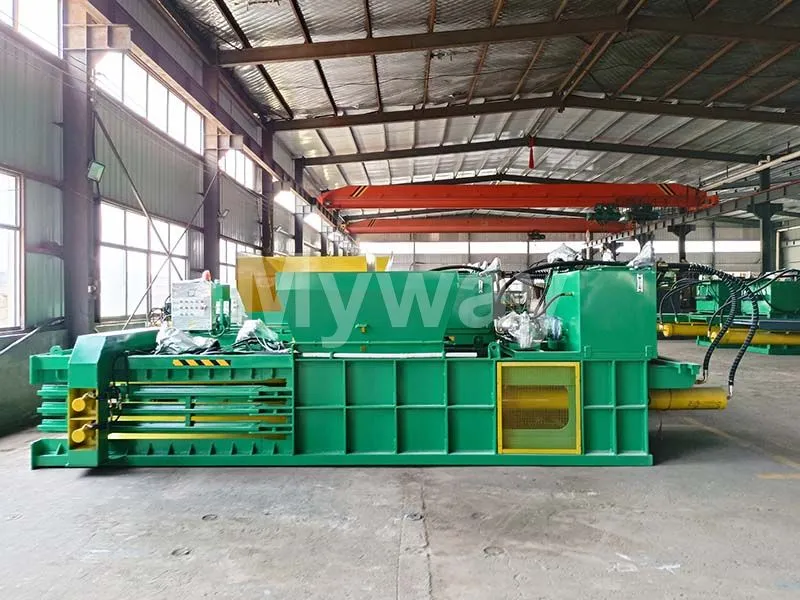 horizontal hydraulic baler