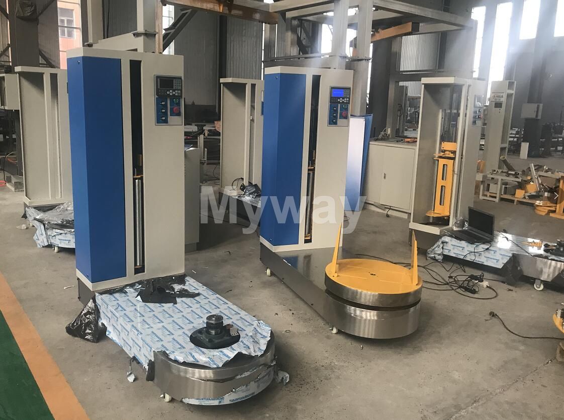 airport luggage wrapper