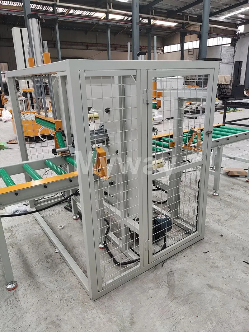 Horizontal Stretch Wrapping Machine with Conveyor Line