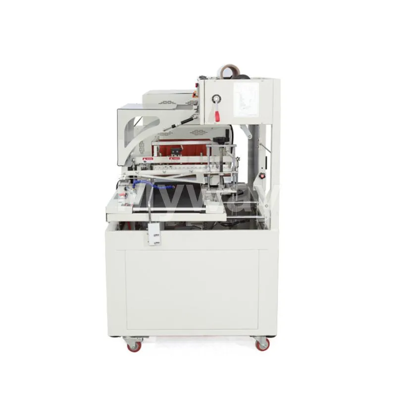 Automatic hot shrink film wrapping machine