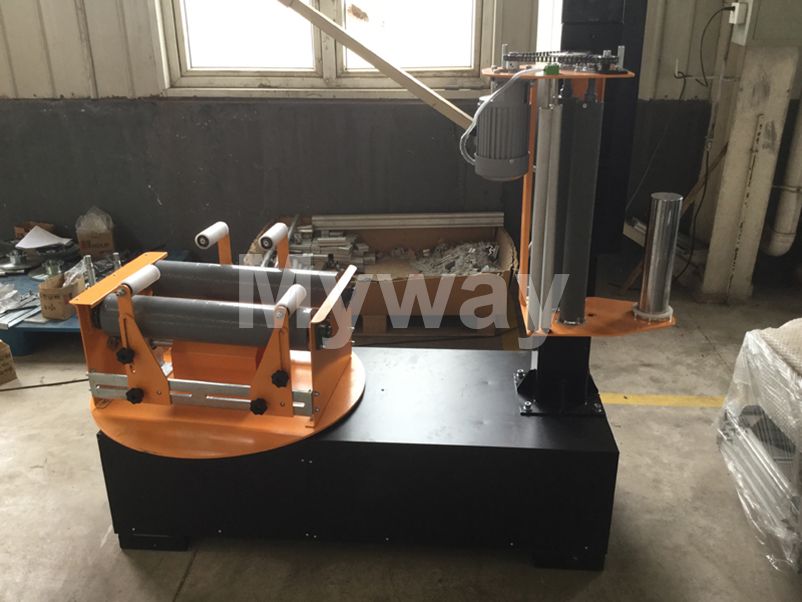 small round roll film wrapping machine