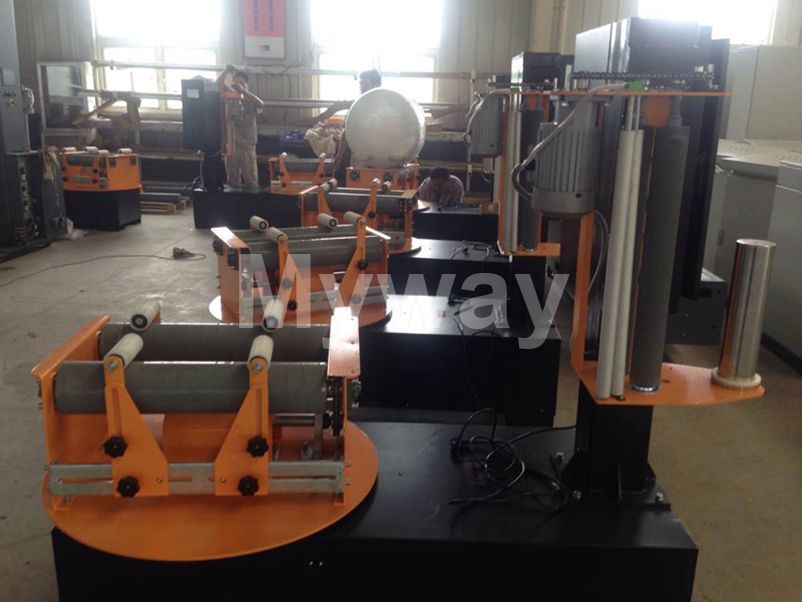 Mini Pre-Stretch Cylindrical Roll Wrapping Machine
