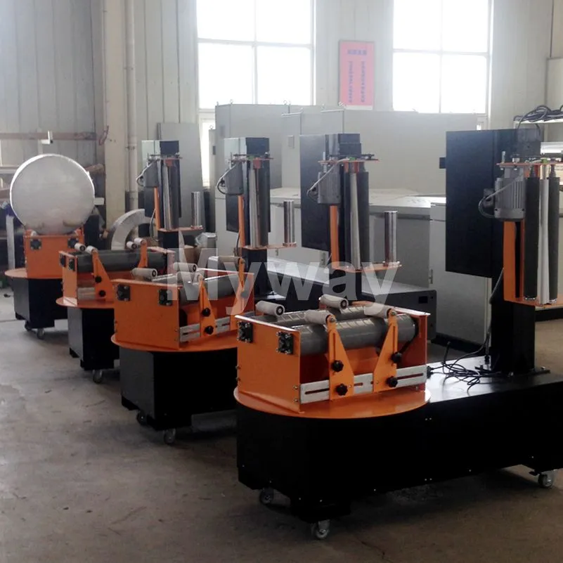 mini size paper roll stretch wrapping machine