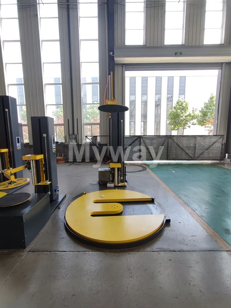 M type stretch wrapper pallet wrapping machine