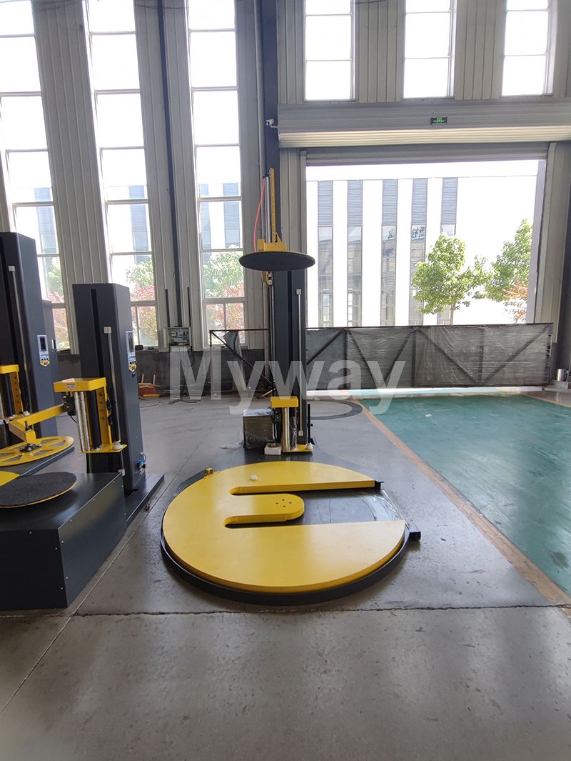 M type stretch wrapper pallet wrapping machine