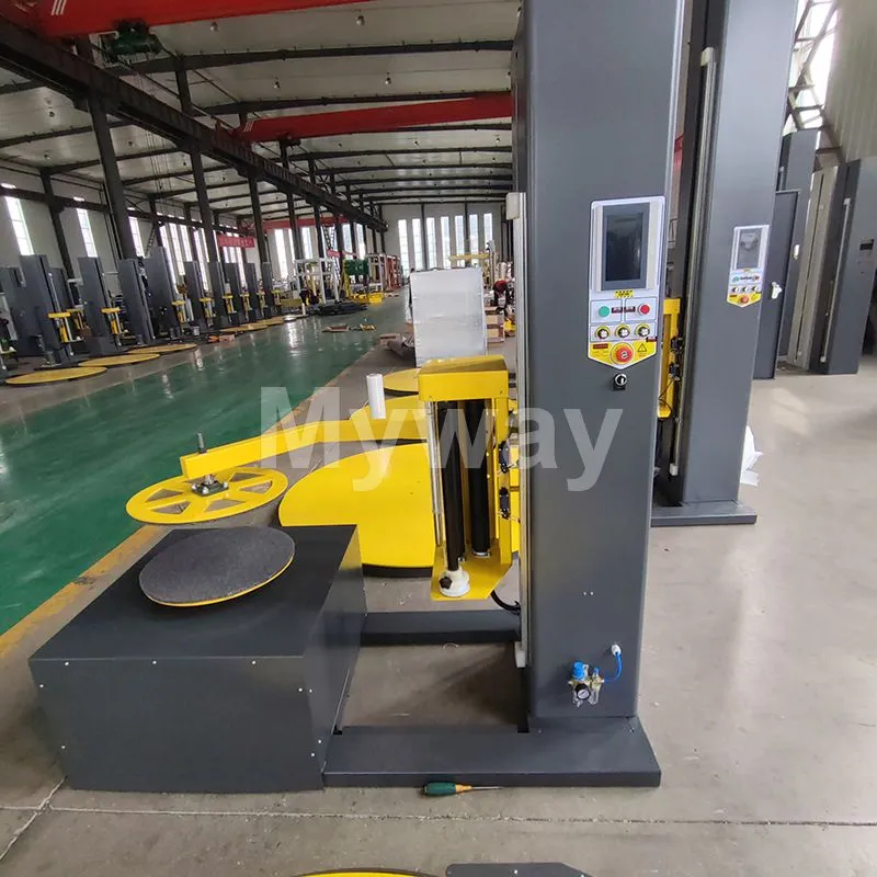Automatic carton/box stretch wrapping machine