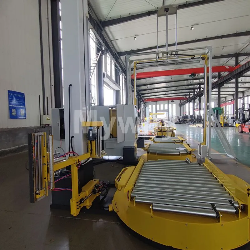 Online Automatic Pallet Stretch Wrapping Machine