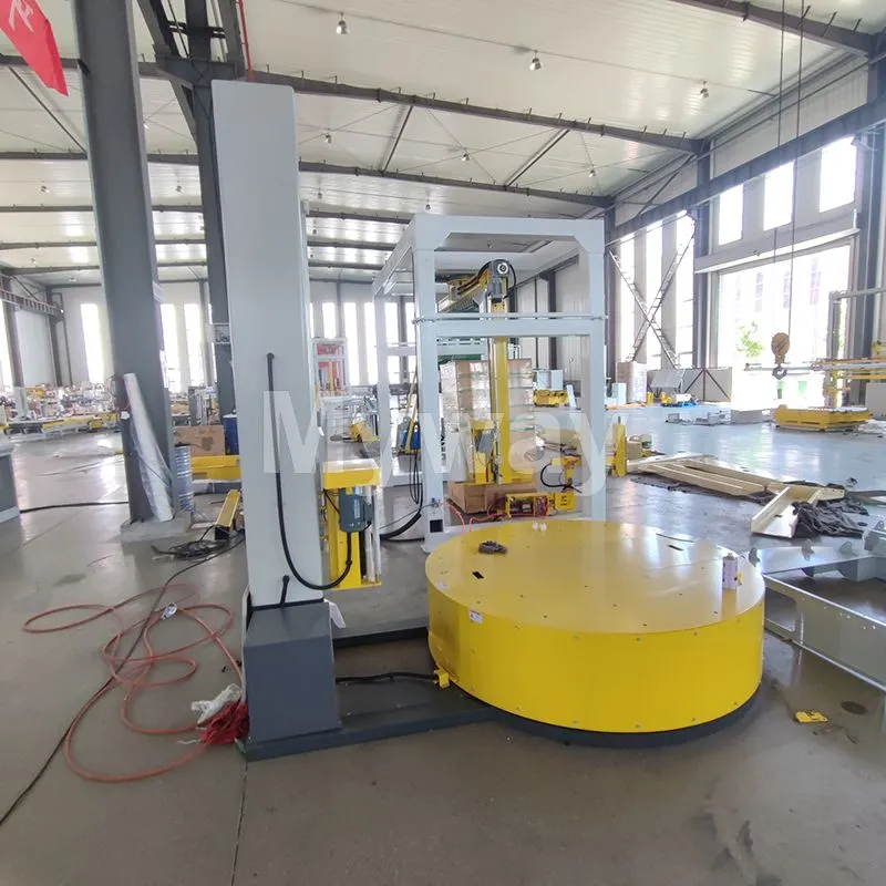 reel type pallet stretch wrapping machine
