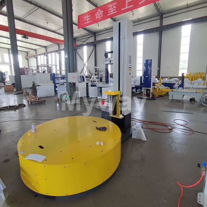 paper roll pallet stretch wrapping machine