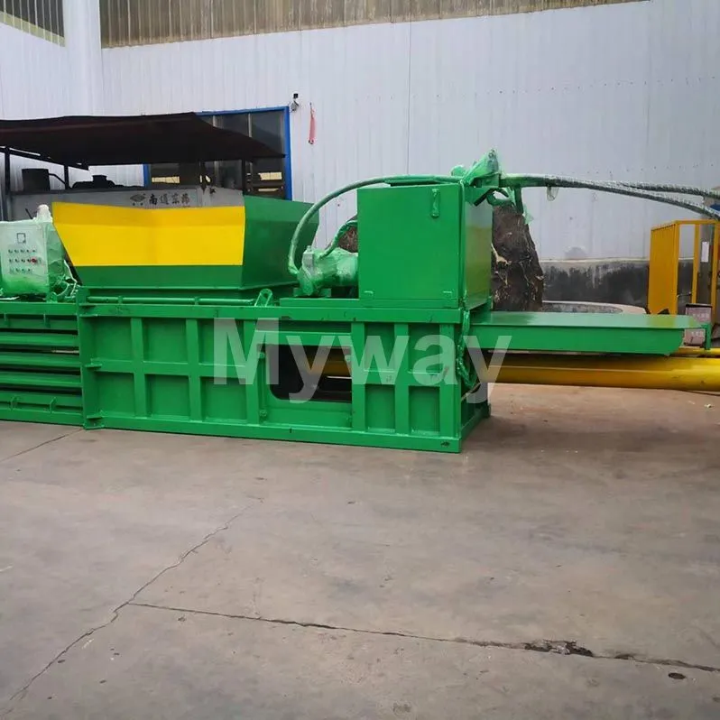 horizontal waster paper baling machine