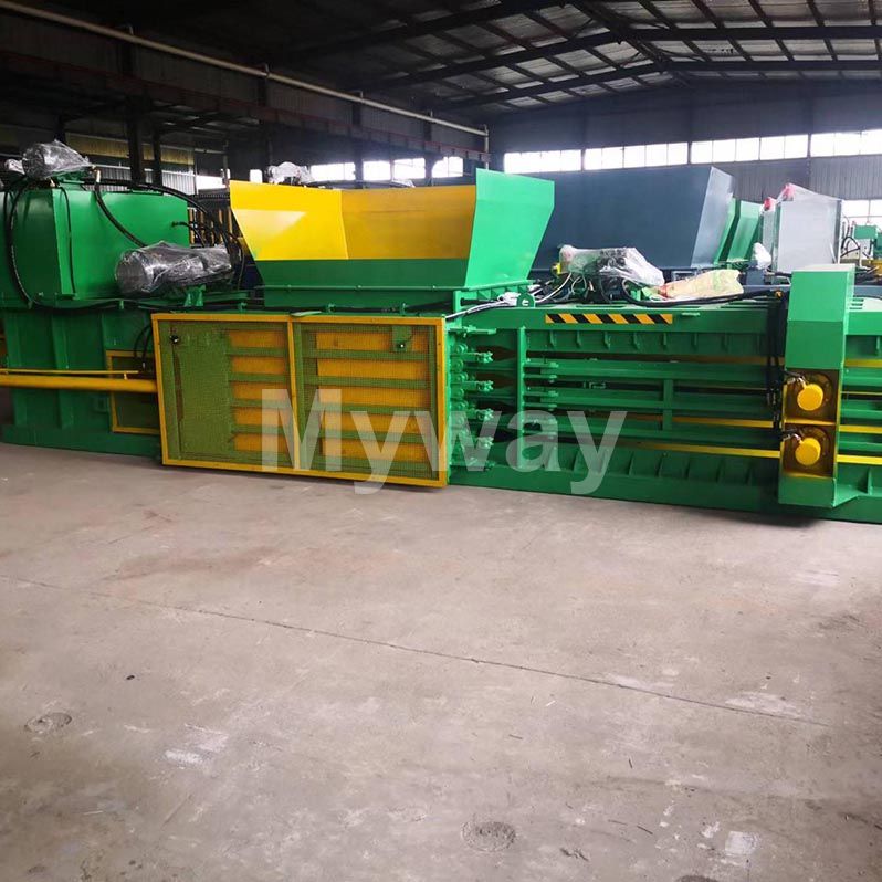 cardboard horizontal baling press machine