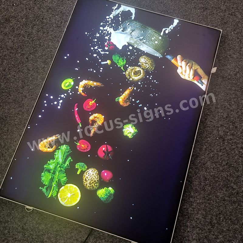 Edge-lit SEG Fabric Textile Slim Led Light Box