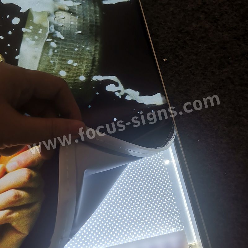 Edge-lit SEG Fabric Textile Slim Led Light Box