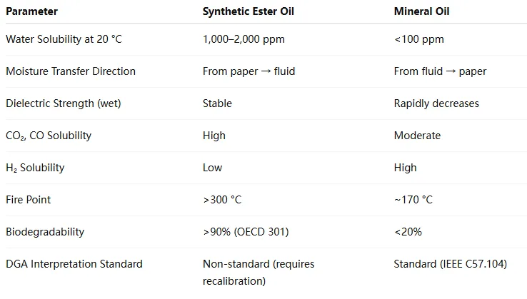 Comparative Study: Synthetic vs. Mineral Oils in Transformers.