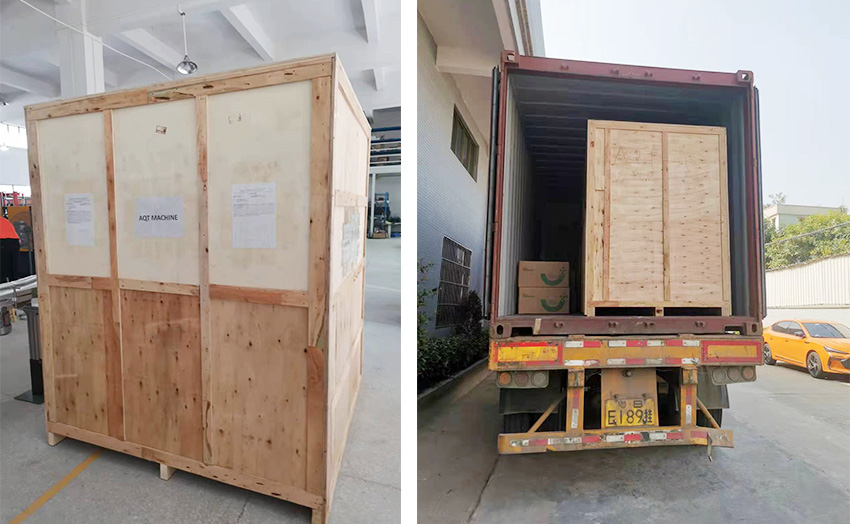 AQT-A100 Double station bottle carton packing machine