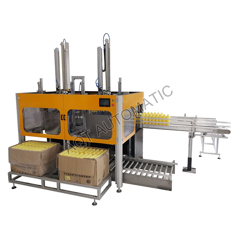 AQT-A100 Double station bottle carton packing machine
