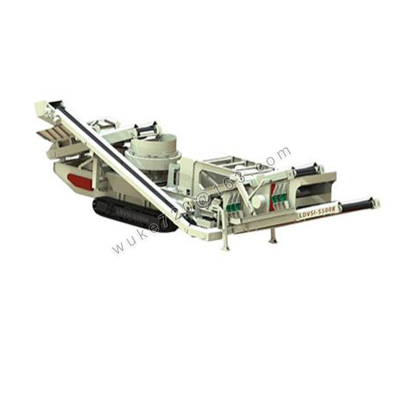 Crawler impact mobile crushing station