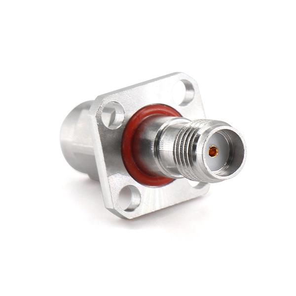 2.92mm Male to 2.92mm Female Adapter,4 Hole Flange