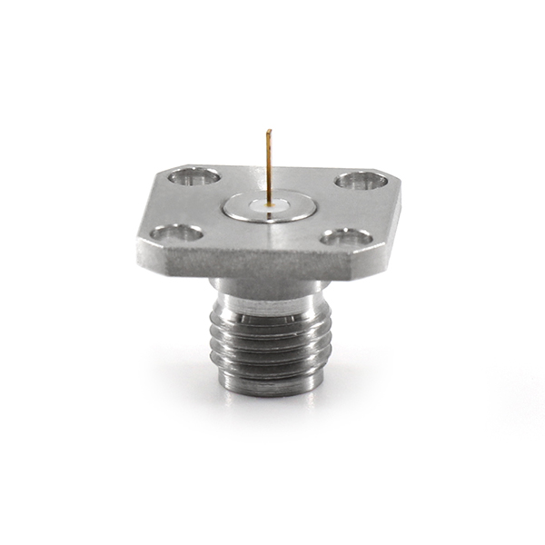 SMA Female Connector panel mount,4 Hole Flange,Direct connection