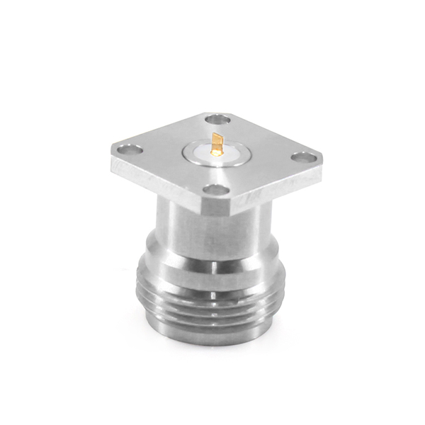 N Female Connector panel mount,4 Hole Flange,Direct connection