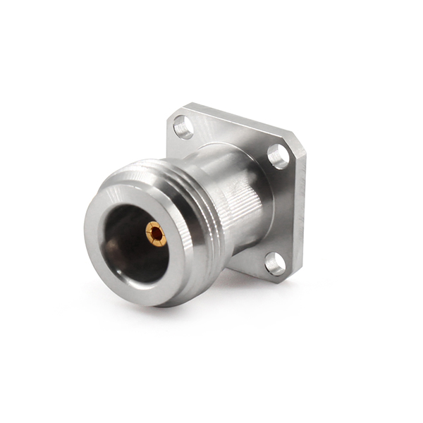 N Female Connector panel mount,4 Hole Flange,Direct connection