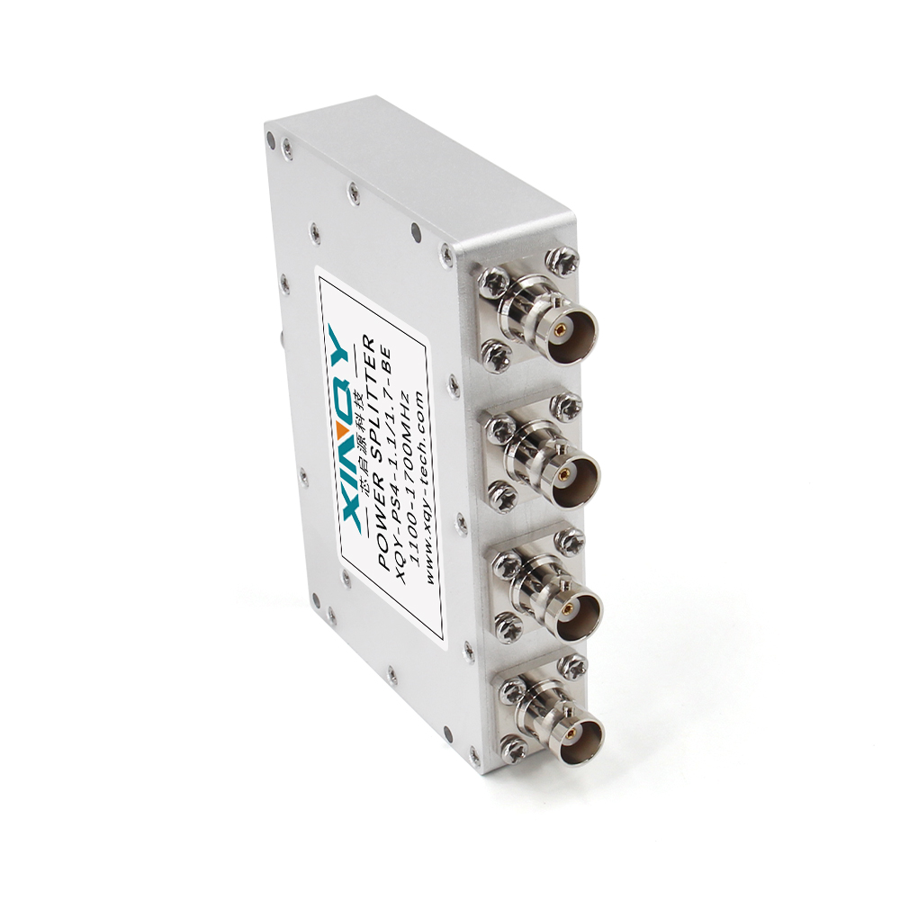 BNC Power Divider Combiner 4 Way Splitter 1.1-1.7ghz