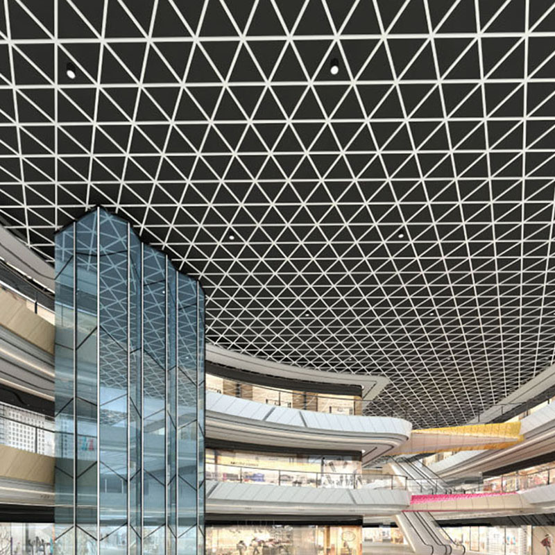 Interior Decorative Triangle Aluminum Plate Ceiling Tiles