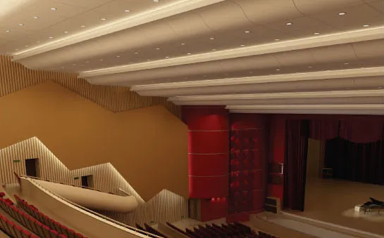 Interior Arc Shape Design Aluminum Curved Ceiling