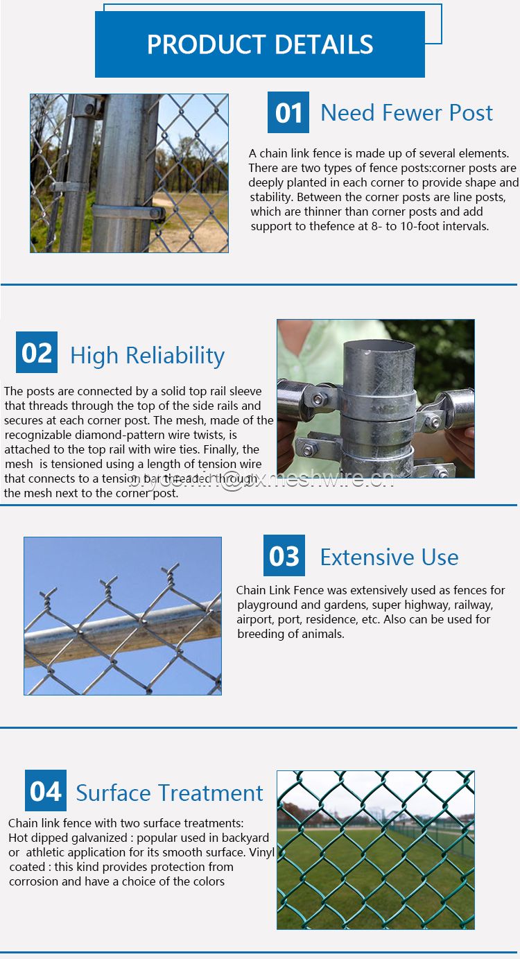 chain link fence diamond wire mesh netting