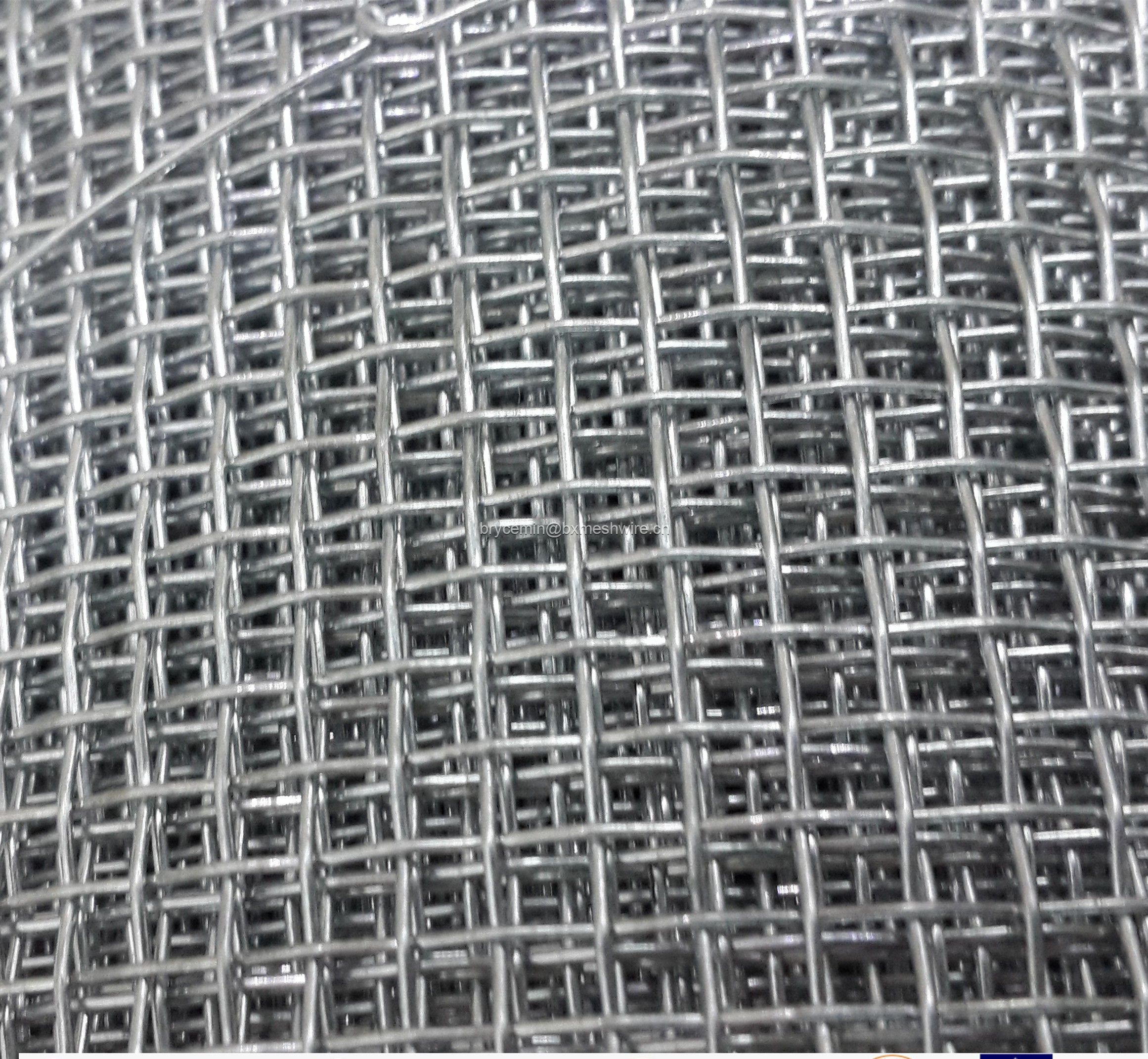 square hole woven galvanized steel wire mesh