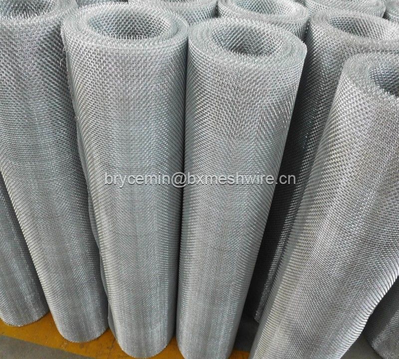 square hole woven galvanized steel wire mesh