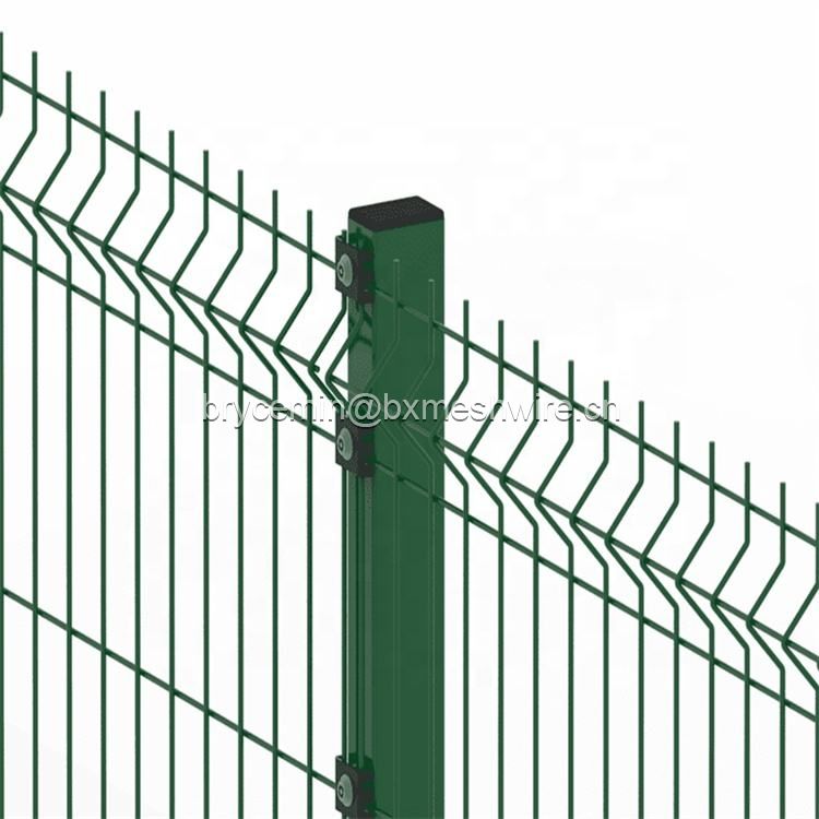 3d Curvy galvanized welded wire mesh fence