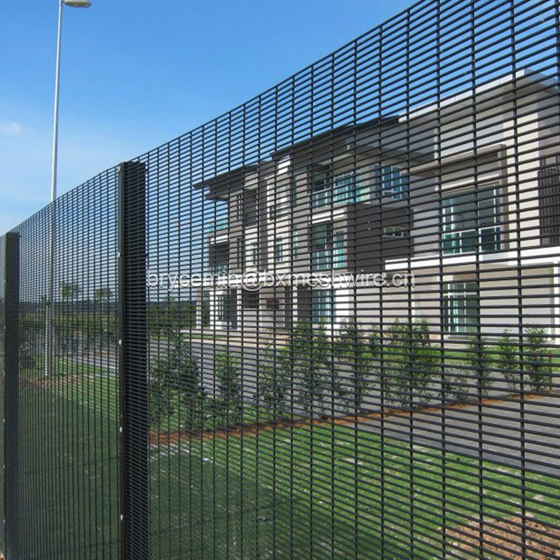 Powder coated 358 anti climb fence for power station