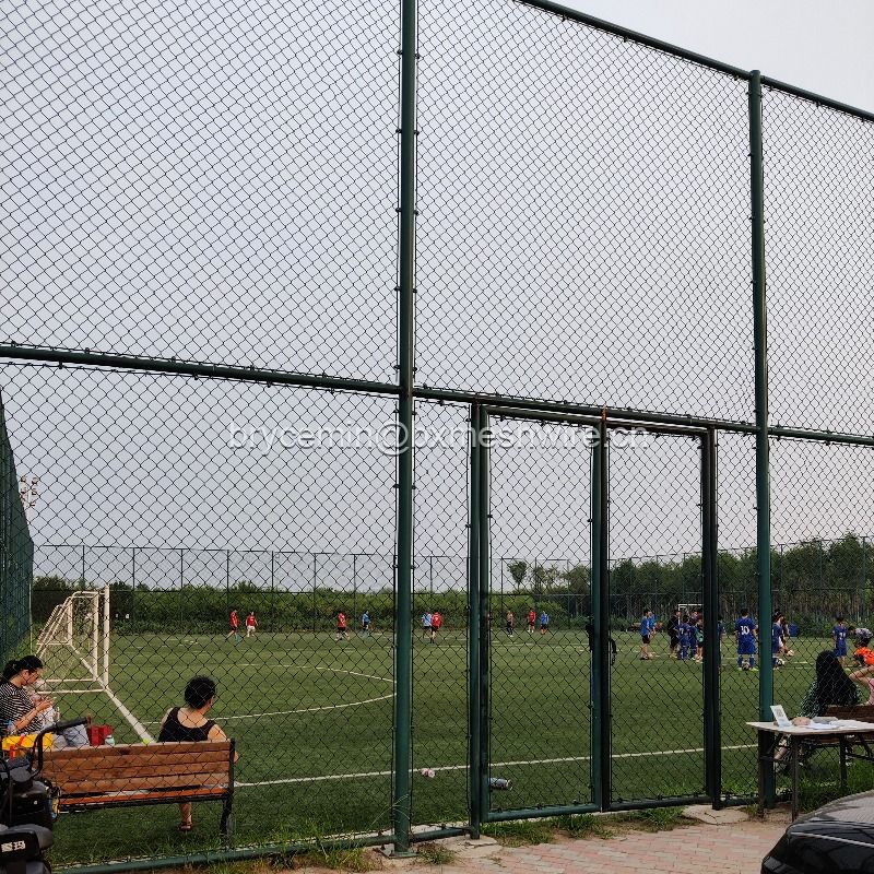 Boundary wall wire mesh chain link fence