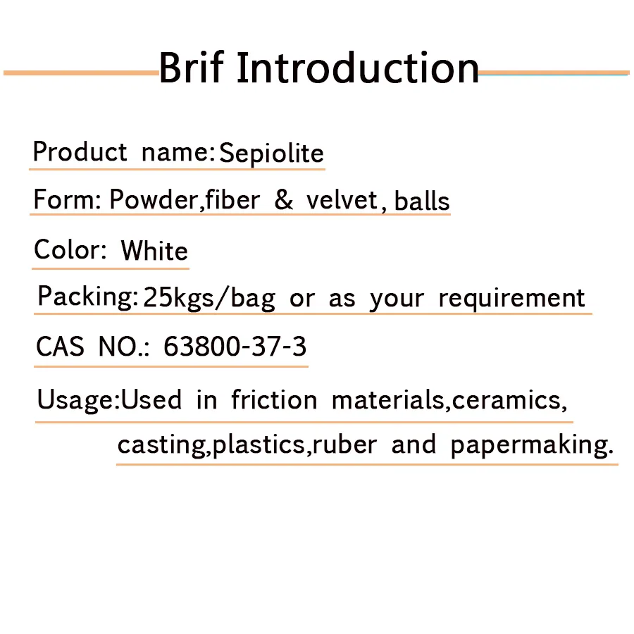 White Sepiolite Powder, Sepiolite Fiber, Activated Sepiolite Fiber ...