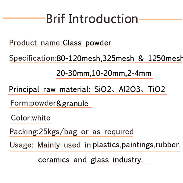 Glass powder/granule