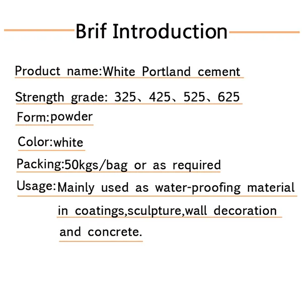 White Portland cement