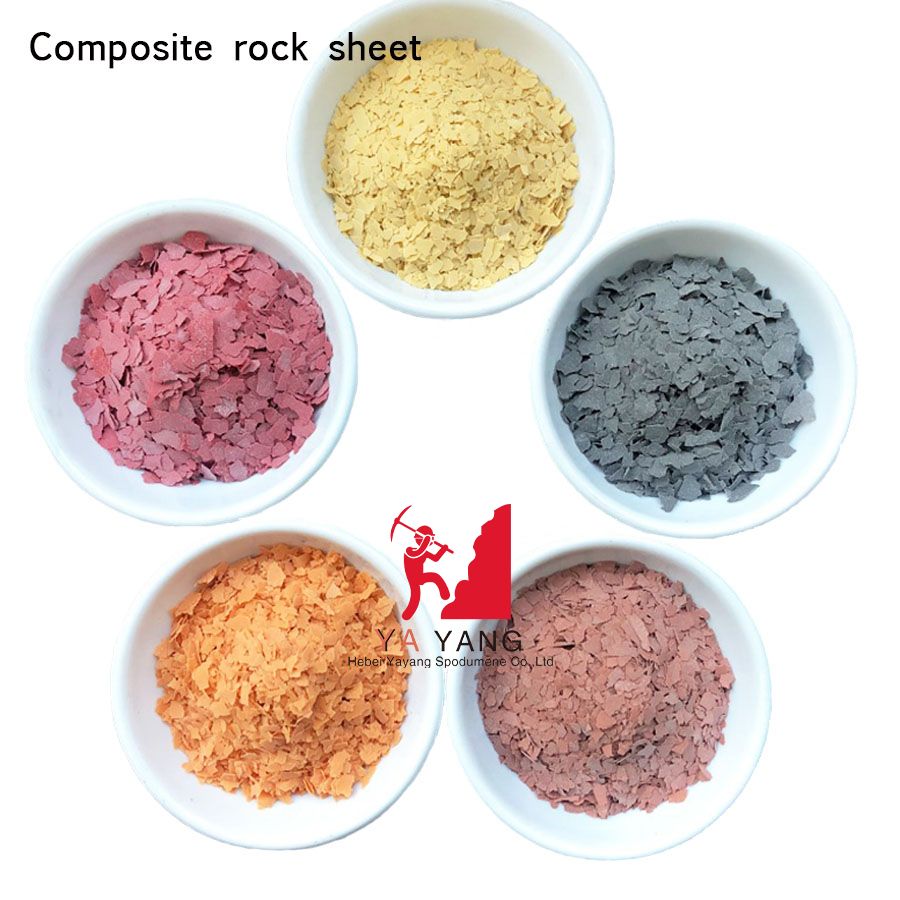Composite rock flakes