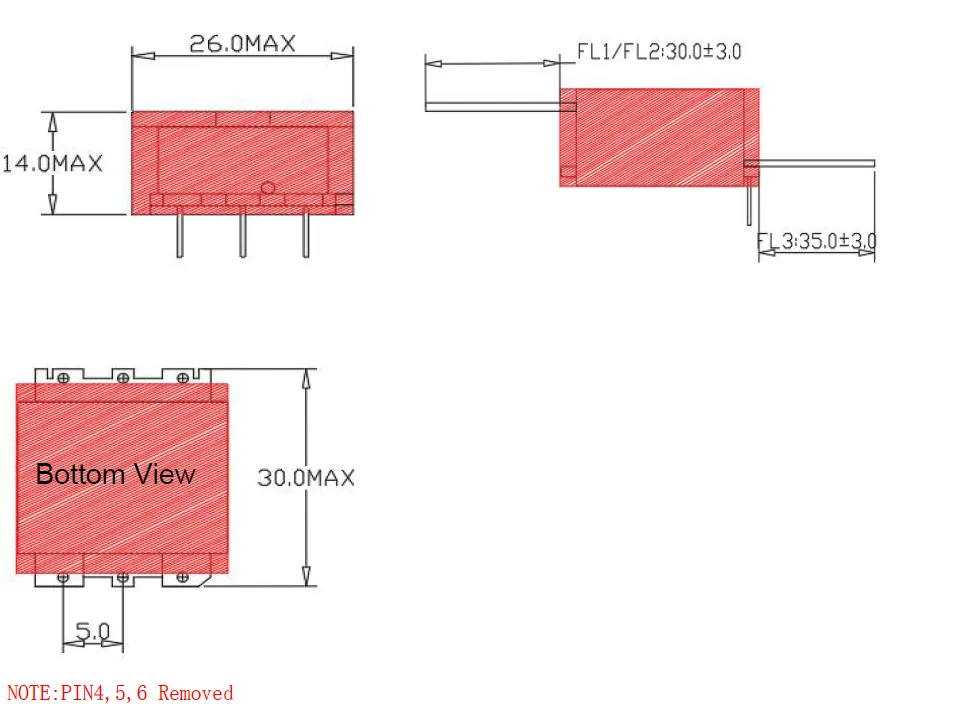 EQ2512 Ultra-Thin Transformer small High Frequency Transformer
