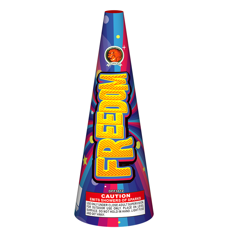 DFF3012 9'' CONIC FOUNTAIN FIREWORKS, FOUNTAINS, CONSUMER FIREWORKS