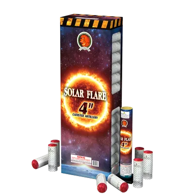 DAS206 SOLAR FLARE 4 INCHES CANISTER SHELLS FIREWORKS,60G SHELLS