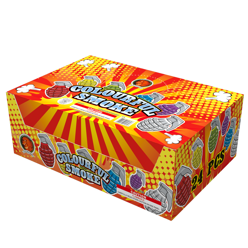 DCS1180 PULL STRING COLOR SMOKE GRENADES FIREWORKS