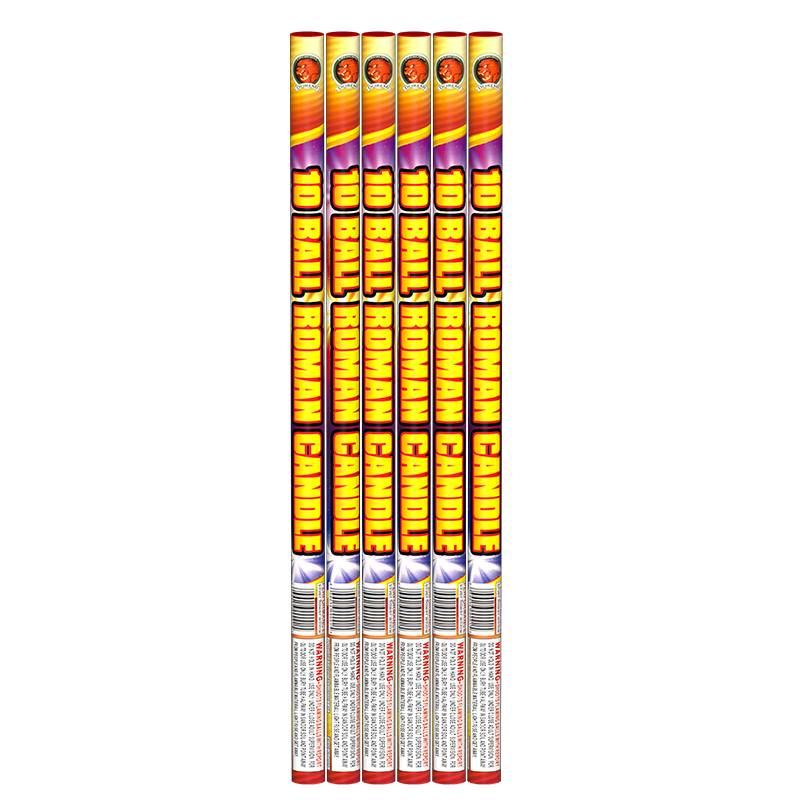 DFR001 10 BALLS ROMAN CANDLES FIREWORKS, DOREMI FIREWORKS