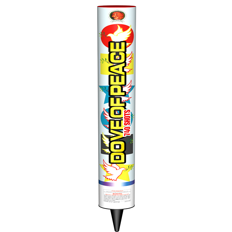 DFR007 740 SHOTS ROMAN CANDLES FIREWORKS