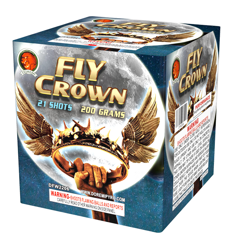 DFW2206 FLY CROWN 21 SHOTS CAKE FIREWORKS, LIUYANG FIREWORKS