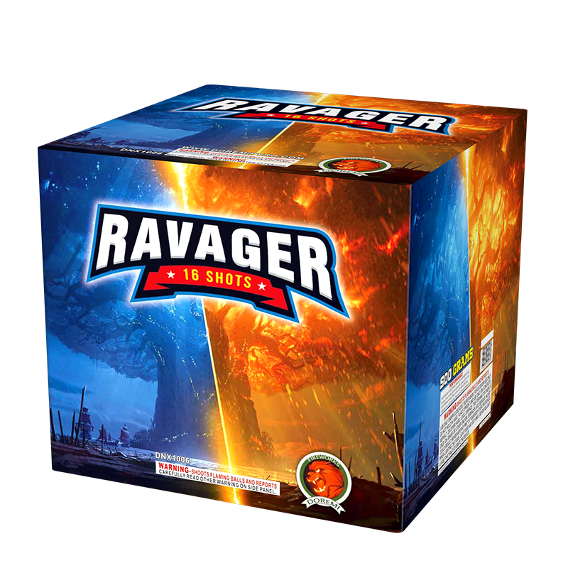 DNX1006 RAVAGER 16 SHOTS CAKE FIREWORKS, FIREWORKS FACTORY, FIREWORKS ...